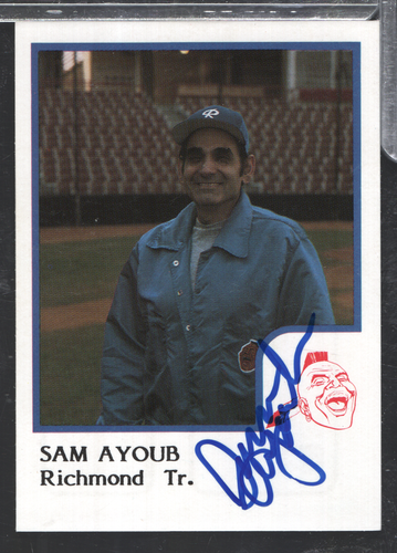 Sam Ayoub Richmond Autographed 1986 ProCards w/COA 021224NPCD555 | eBay