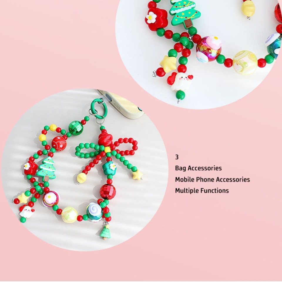 Christmas Mobile Phone Strap Handmade Mobile Chain Lanyard Mobile Phone ...