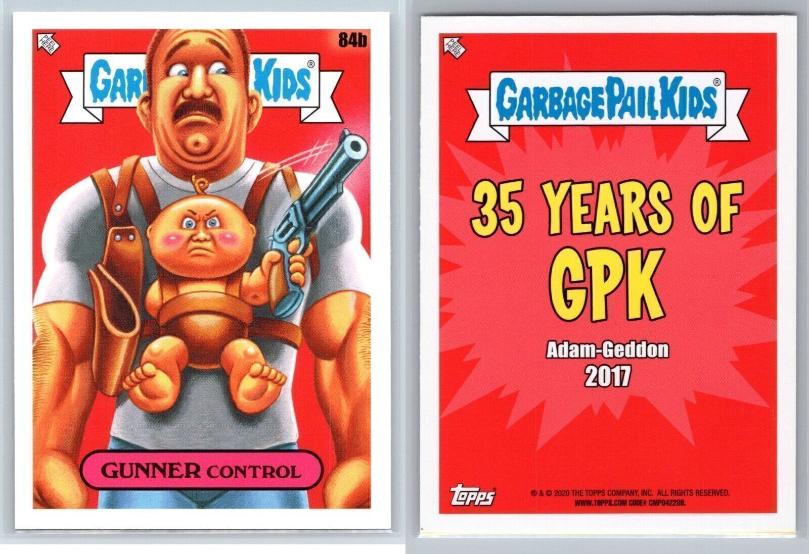 Garbage Pail Kids Topps 35th Anniversary Card GUNNER Control 2020 GPK ...