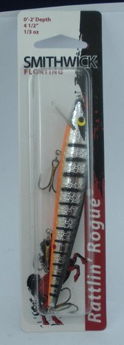 Smithwick ARB1276 Rattlin Rogue 4.5in 9.9ml Argent Avec Noir Rayure | eBay