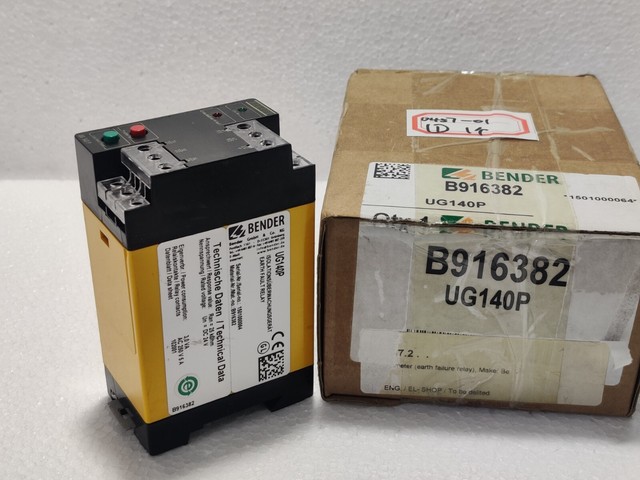 BENDER UG140P EARTH FAULT RELAY B916382 24VDC for sale online | eBay