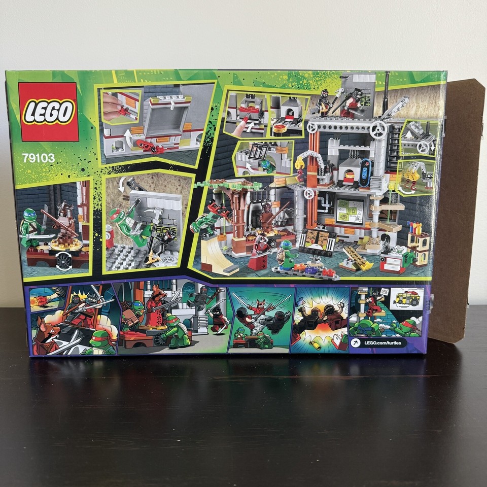 LEGO TM NINJA TURTLES Turtle Lair Attack (79103) 100% Complete with Box ...