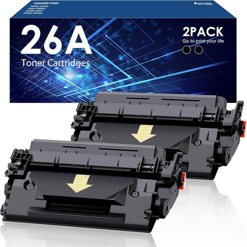 2PK CF226A FOR HP 26A 226A BLACK TONER CARTRIDGE LASERJET M426FDW ...