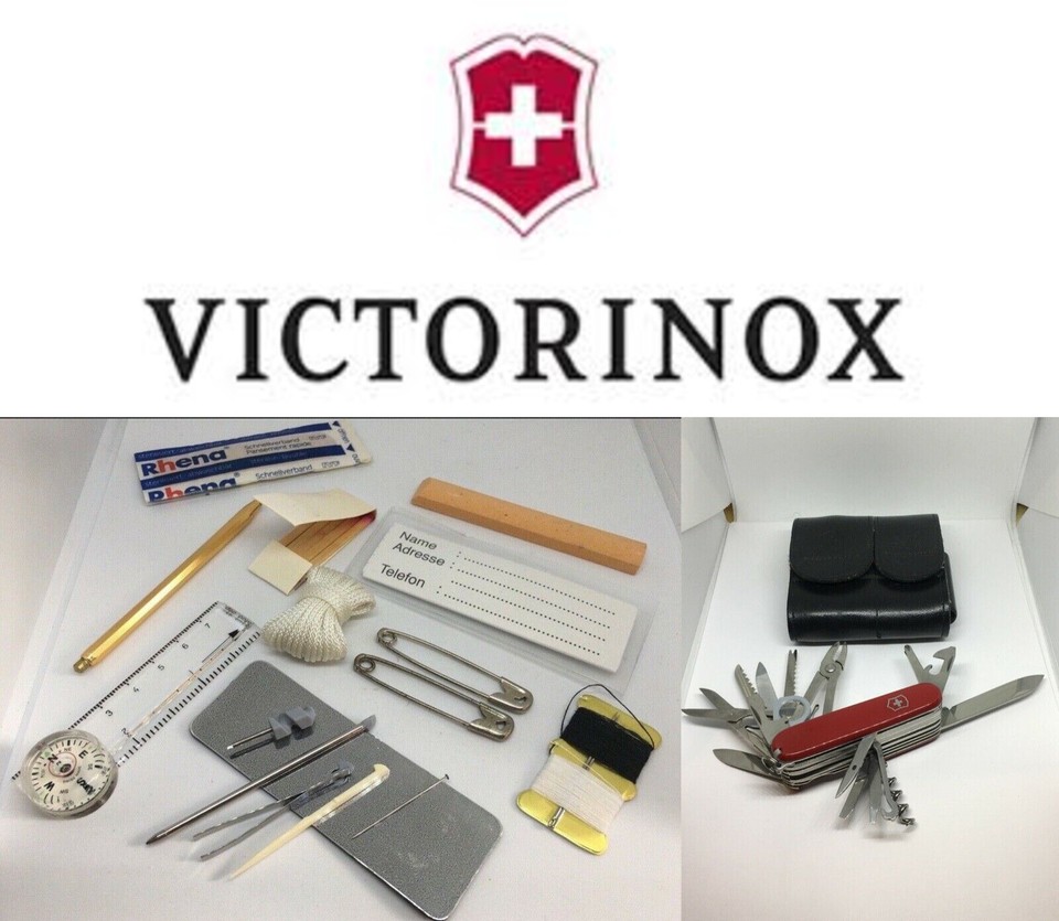 SWISS ARMY KNIFE VICTORINOX Survival Kit SOS Set Part Case accessories ...