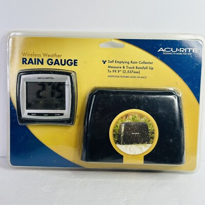 Acurite Wireless Digital Rain Gauge #00896 100' Remote Distance NEW ...