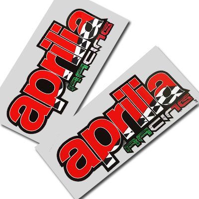 Aprilia racing Motorcycle graphics stickers decals x 2PCS Style 001 | eBay