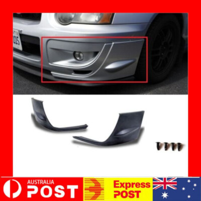FOR 2004-05 SUBARU IMPREZA WRX STI GD 2PC FRONT BUMPER SIDE SPLITTERS ...