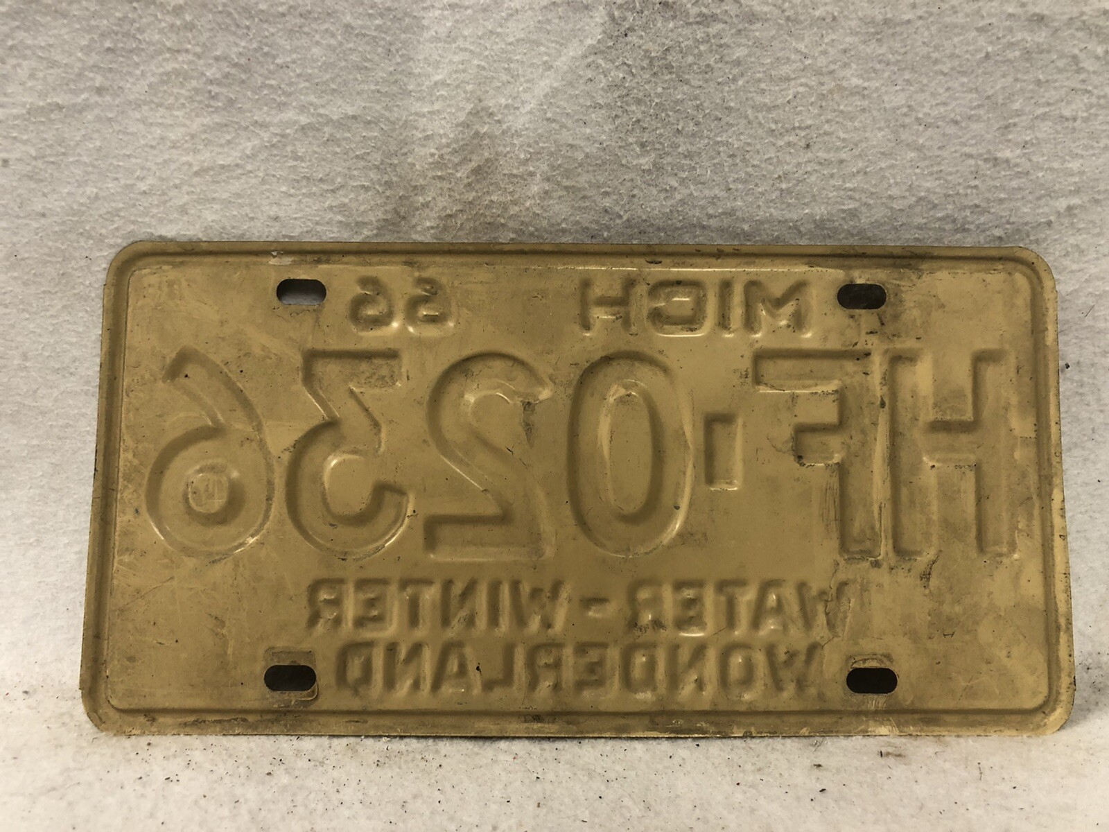 Vintage 1966 Michigan License Plate | eBay