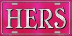 HERS Metal Novelty License Plate Tag LP345 | eBay