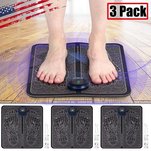 3PCS 19 Level Electric Foot Massager Pad Blood Circulation Muscle ...