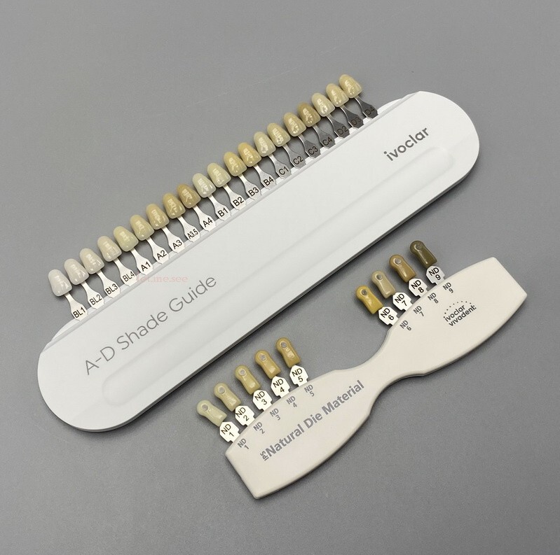 Dental Shade Guide Teeth Color Contrast Bleach Classical Porcelain ...