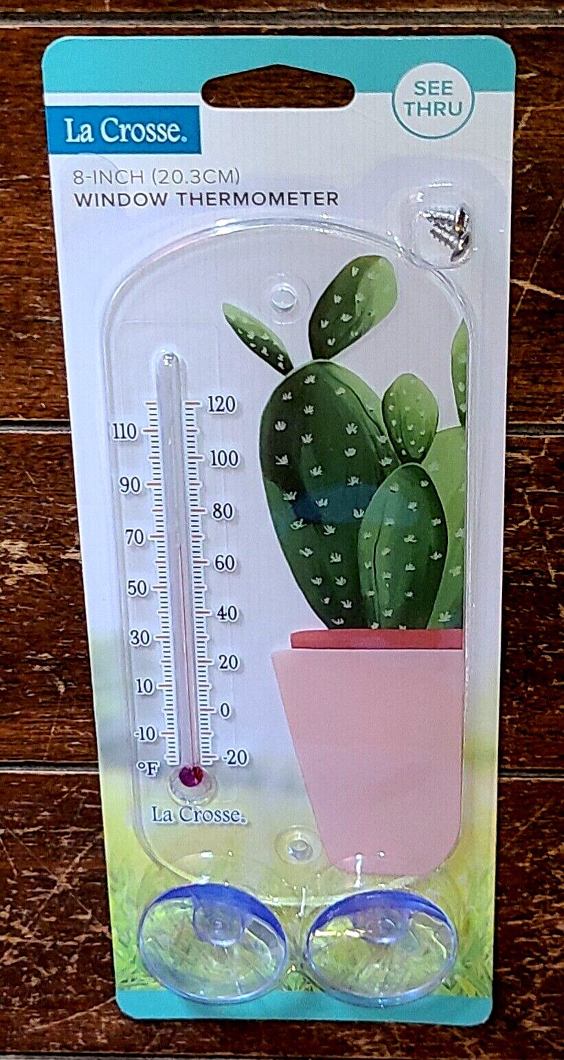 La Crosse 8" See Thru Window Thermometers ~ Choose From *4* Designs | eBay