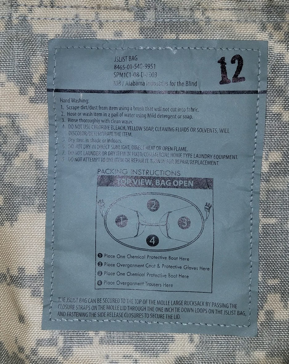US Army Jlist Backpack Bag ACU Camo NBC Waterproof Bag | eBay