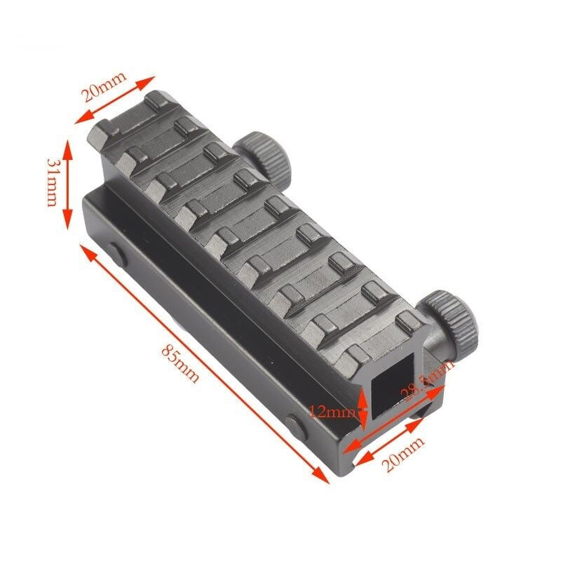 New Universal Scope Mount Adapter w/ 20mm Riser Base Dovetail Weaver ...
