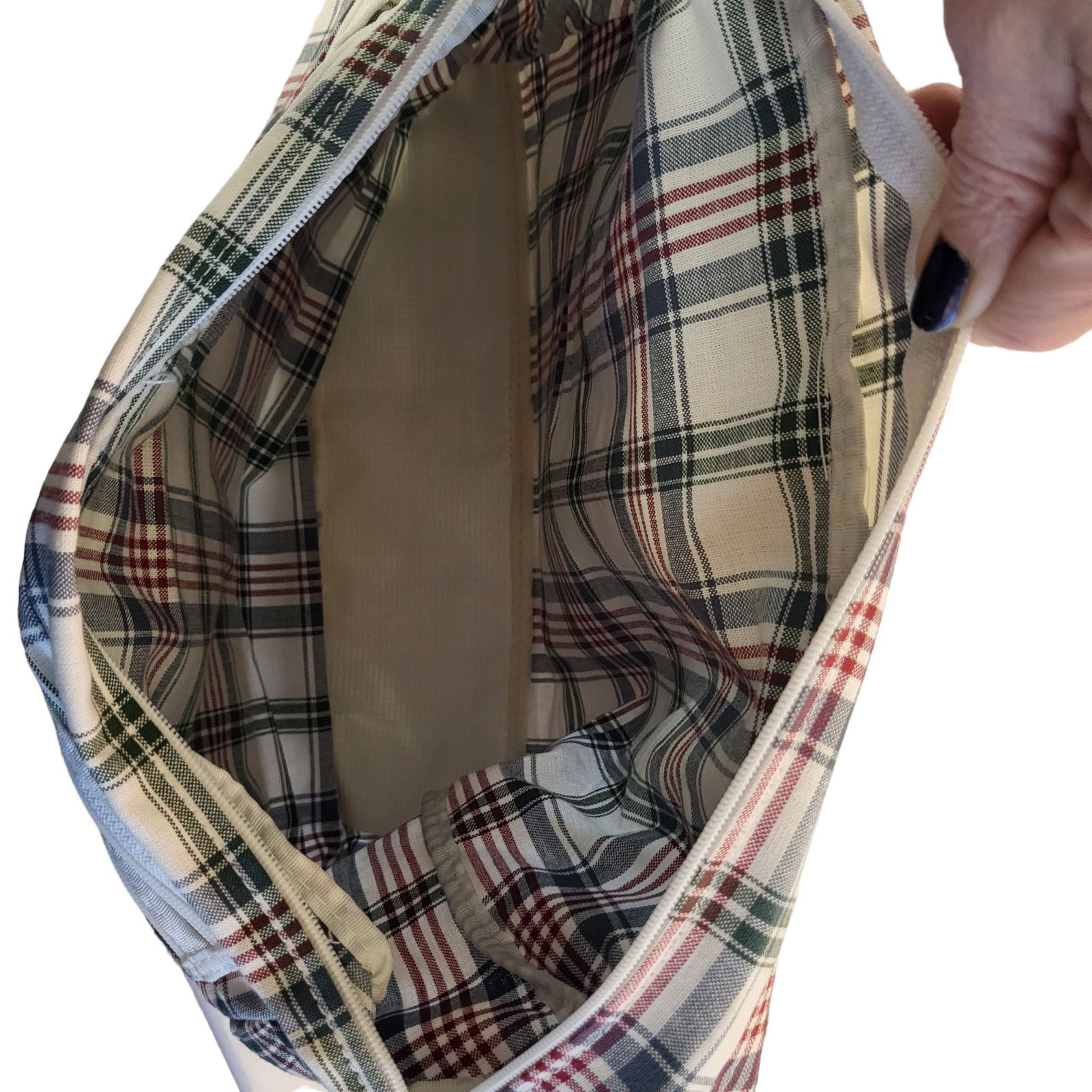 Vintage Longaberger Bee '97 Plaid Book Carry Satchel … - Gem