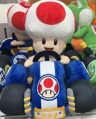 Super Mario Mario Kart World Toad Mushroom Retainer Stuffed Toy Plush ...