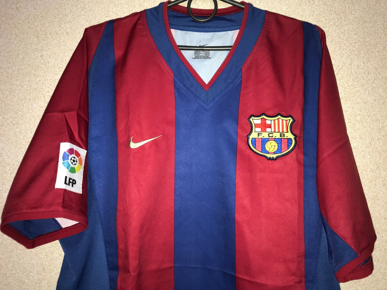 BARCELONA BARCA SPAIN 2002 2003 HOME FOOTBALL SHIRT JERSEY SOCCER NIKE ...