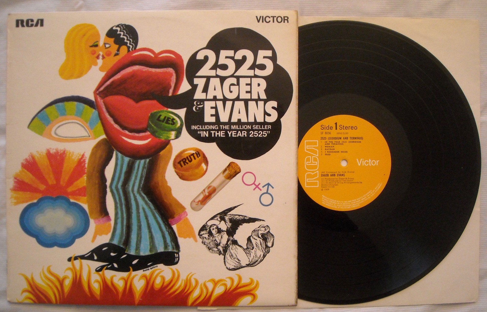 ZAGER AND EVANS - IN THE YEAR 2525 - ANNO 1969 - 1° Stampa UK - PUNK ...