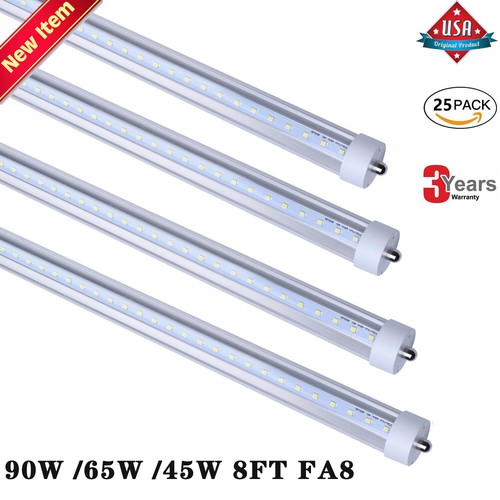 8 Foot Led Shop Lights 90W 65W 45W 8FT Led Tube Light 8' FA8 T8 T12 ...