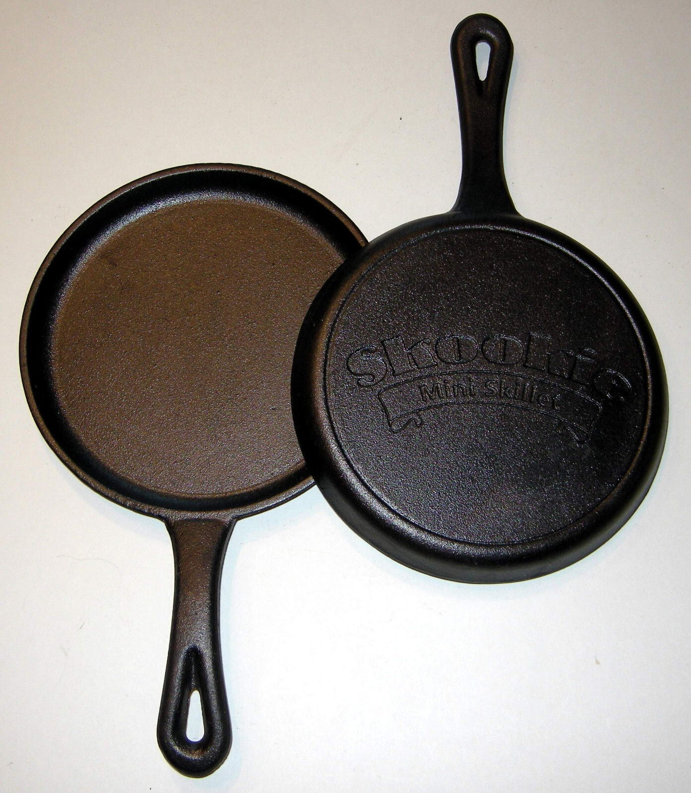 Set TWO (2) SKOOKIE Mini Skillets 7" Cast Iron Camp Chef’s True ...