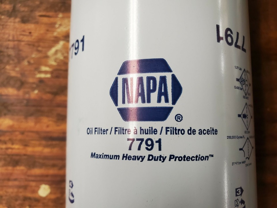 NAPA 7791 Spin-On Oil Filter | 1R-1807 | B722 B7700 LF3973 PH937 ...