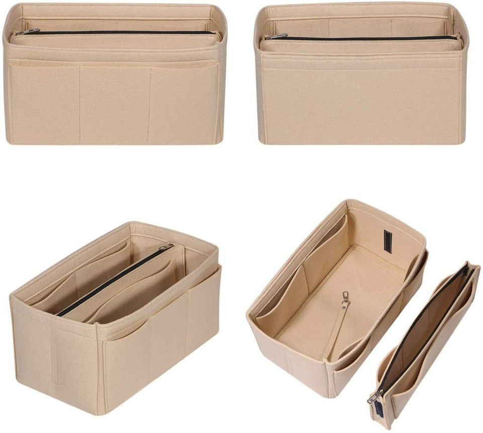 Backpack Travel Suit Case Tote Bag Felt Handbag Insert Zipper Organizer ...