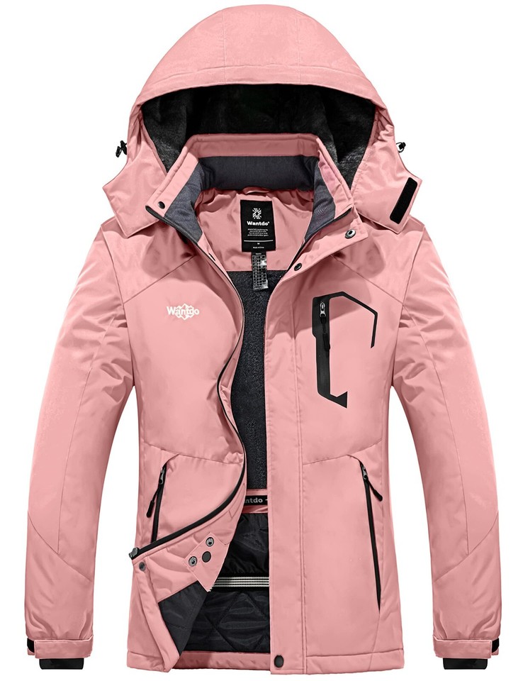 Wantdo Women's Waterproof Ski Jacket Mountain Windproof Winter Warm ...