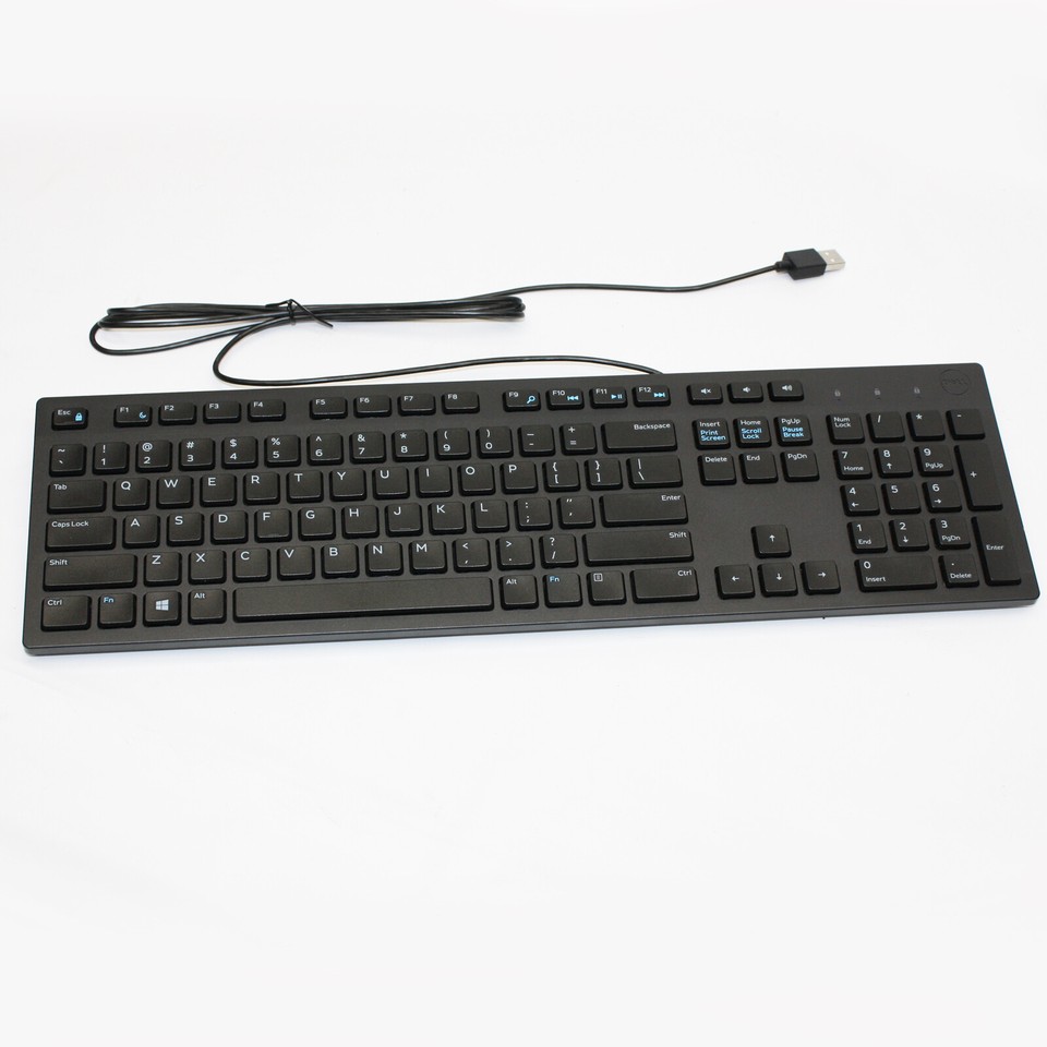 10 LOT - NEW Dell KB216-BK-US USB Slim US QWERTY Quiet PC Computer ...