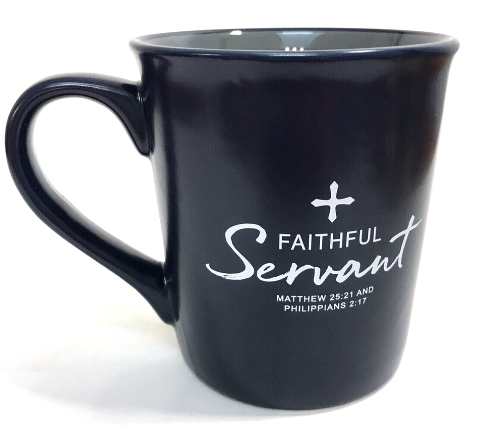 Faithful Servant Mug Matthew 25:21 Philippians 2:17 Lighthouse ...