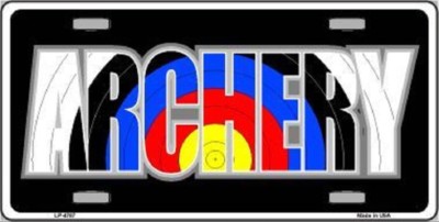 ARCHERY METAL NOVELTY LICENSE PLATE TAG | eBay