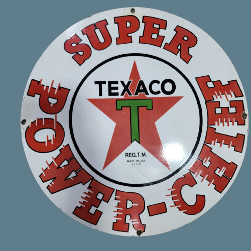 PORCELIAN TEXACO ENAMEL SIGN SIZE 30X30 INCHES | eBay