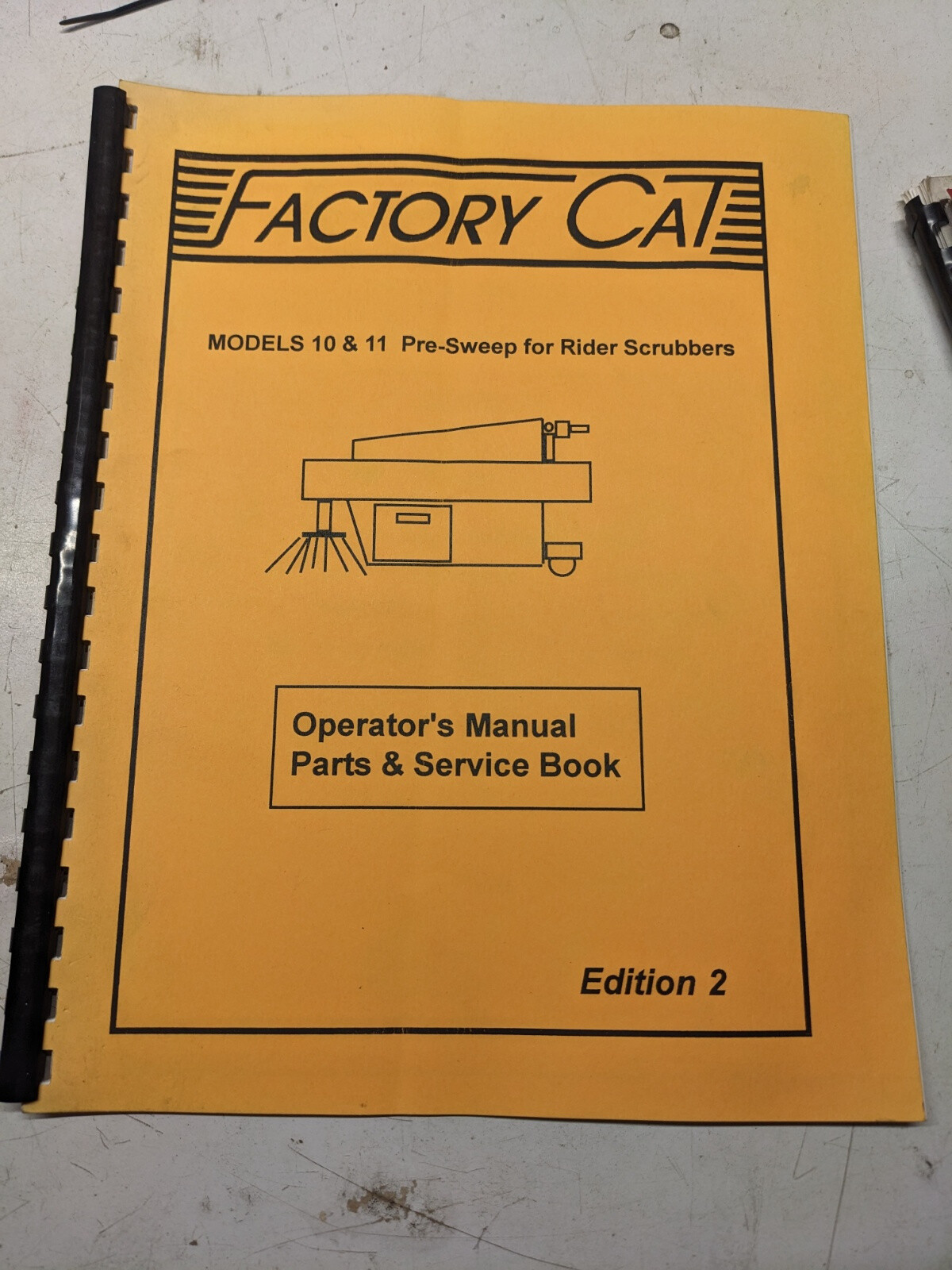 FACTORY CAT TOMCAT MODEL 11 10 OPERATOR MANUAL PARTS SERVICE BOOK 1997 ...