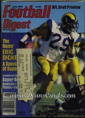 Football Digest May/June 1985 - Eric Dickerson HOF 6 - EX/MT | eBay