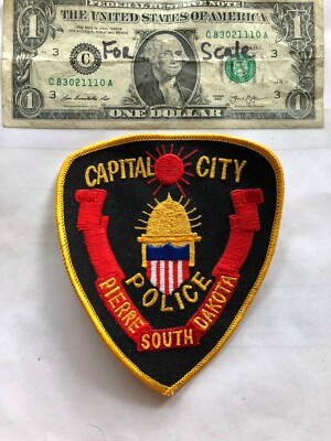 Pierre South Dakota Police Patch (Capitol City) un-sewn in great shape ...