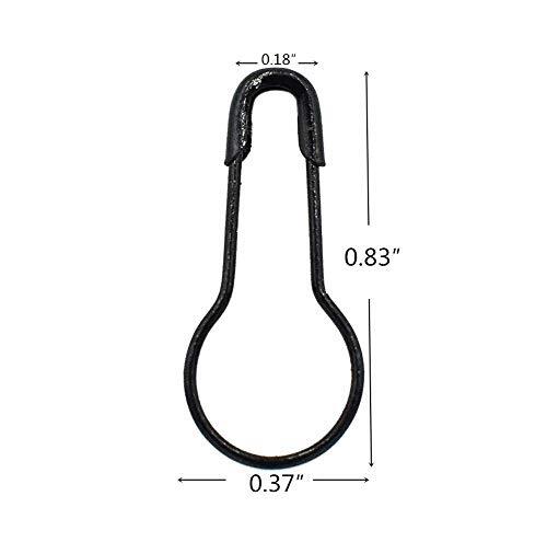 1000Pcs Metal Black safety Pins/Gourd Pin/Bulb Pin For Clothing ...