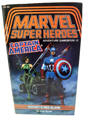 Marvel Super Heroes Adventure Gamebook #2: Rocket's Red Glare TSR CYOA ...