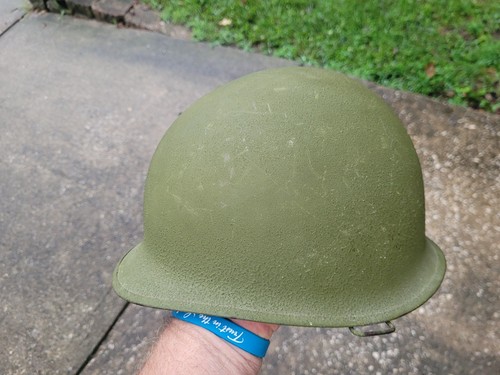 WW2 US M1 COMBAT HELMET FRONT SEAM SWIVEL LOOPS | eBay
