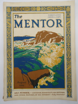 THE MENTOR MAGAZINE, AUGUST 1929 (GOVERNOR ROOSEVELT'S SEA PICTURES AND ...