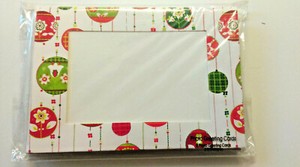 Ornament Photo Frame Cards 1 Pkg of 8 with Envelopes Studio 18 Red ...