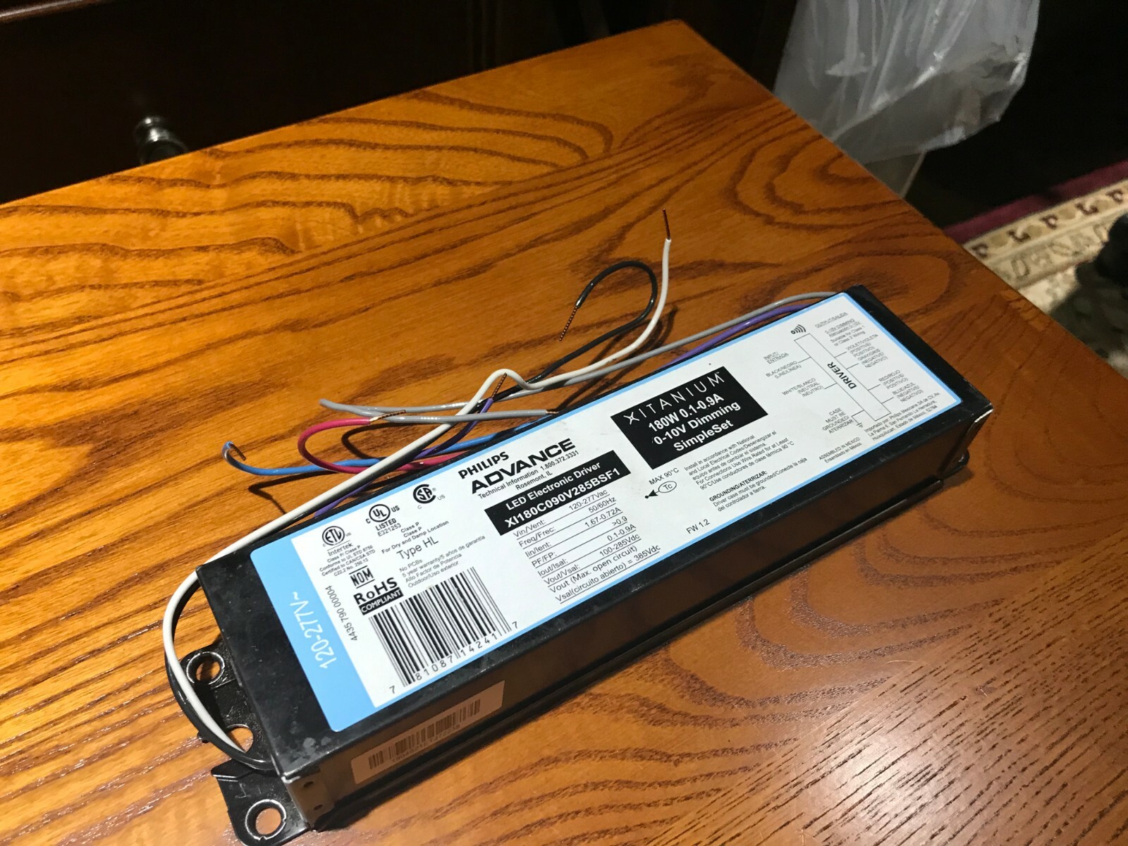 PHILIPS ADVANCE LED ELECTRONIC DRIVER XI180C090V285BSF1 | eBay