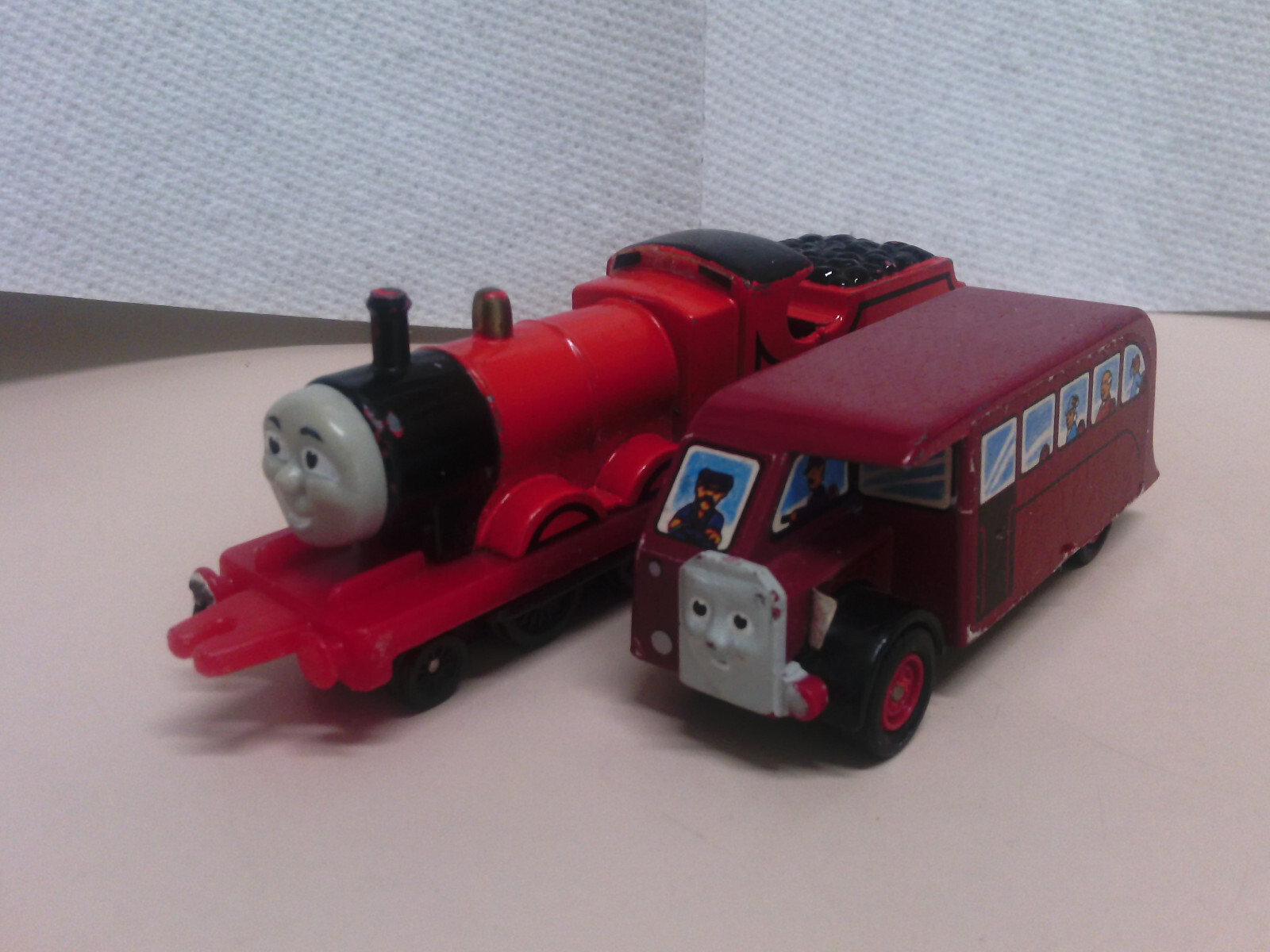 Thomas the Tank Engine and Friends ERTL James Bertie Bus Bundle Diecast ...