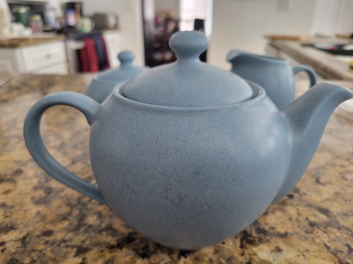 Noritake Colorwave Small Ice Blue Stoneware Teapot with Lid EUC | eBay