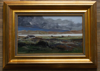 Robert Dunleavey - Approaching Storm – Irish Beach Cottage Landscape Painting | eBay UK