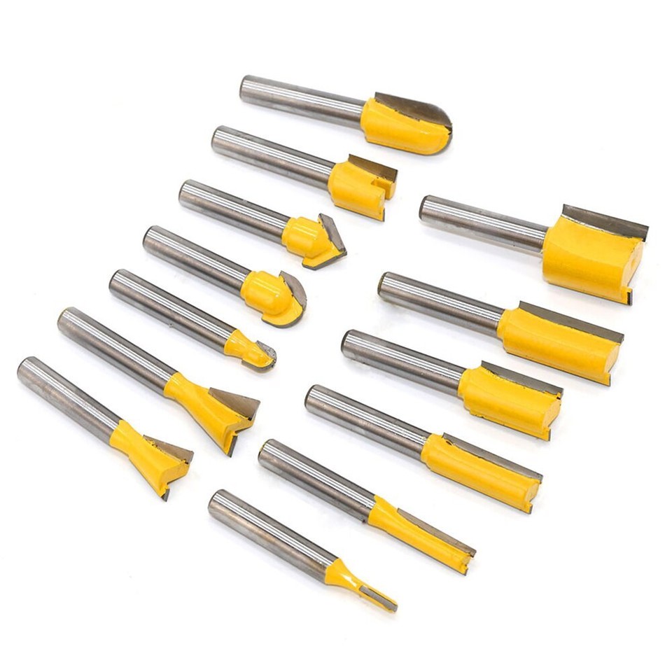 35Pcs/Set 1/4 6.35MM Shank Milling Cutter Router Bit Engraving Cutting ...