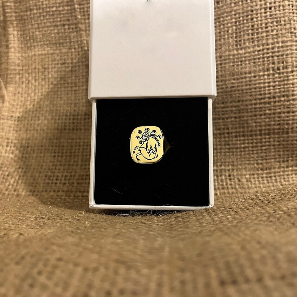 Scythian Deer Engraved Signet Ring 925 Sterling Silver Handcrafted Ring ...