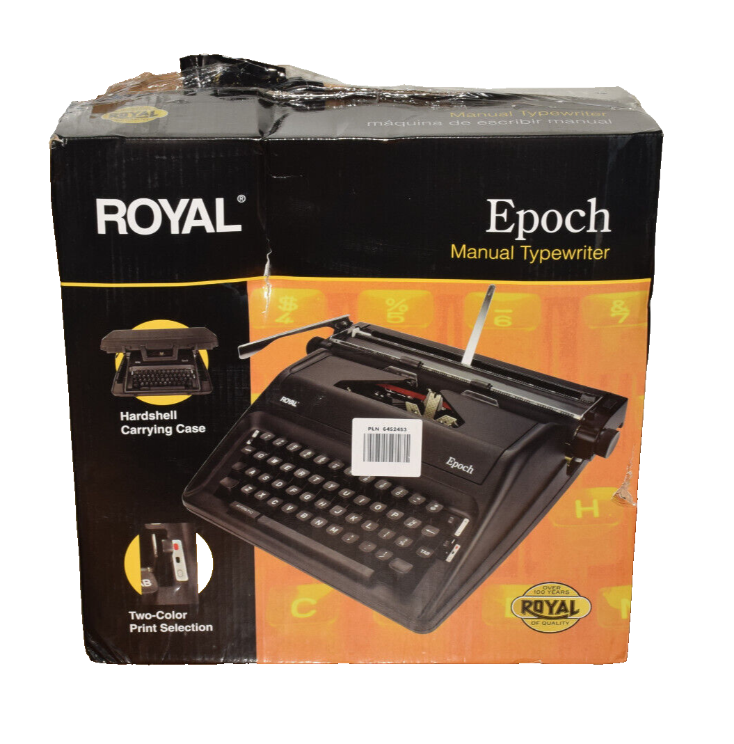 Royal Epoch Manual Typewriter 44 Key w/ Hardshell Case 79100G - Two ...