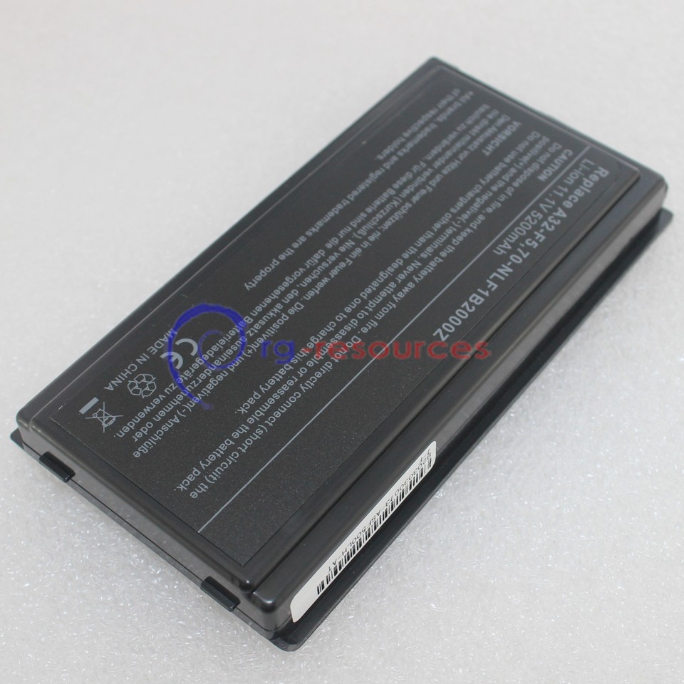 Battery for Asus F5 F55 F5R F5V Pro55 Pro58 X50 X59 X59S X5R ...