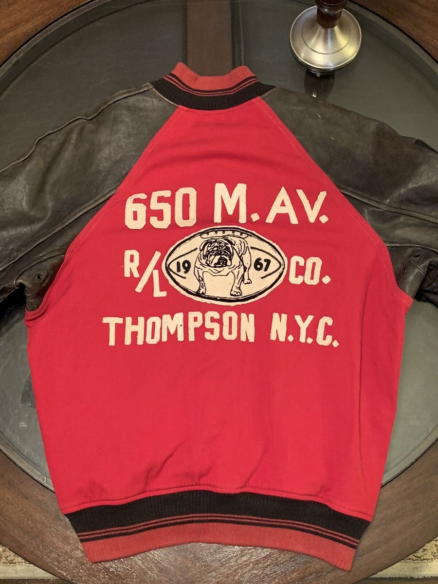 Ralph Lauren “Thompson” Size Medium Varsity 100% Leather Ralph Lauren “Thompson” Size Medium Varsity 100% Leather