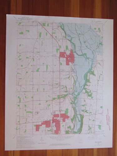 Tipp City Ohio 1967 Original Vintage USGS Topo Map | eBay