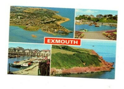Devon - Greetings from Exmouth - Multiview Postcard Franked 1983 | eBay UK